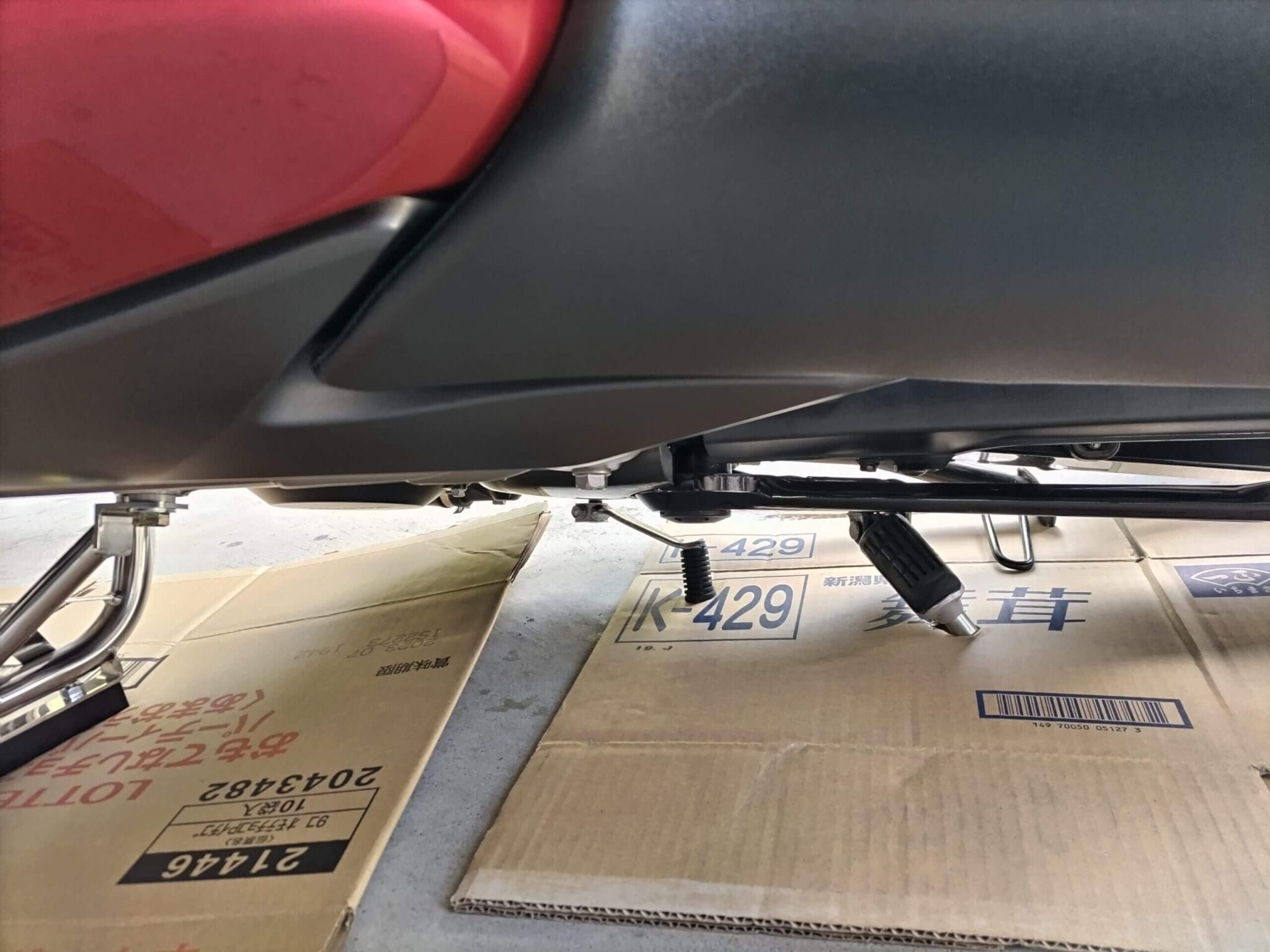 バイクガード取り付け【VTRにSSBバンパー装着】 | のぶさんのライテク研究室